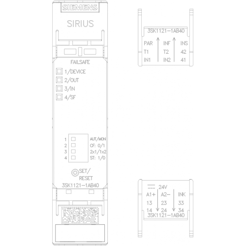 3SK1121-1AB40 Siemens купить в Перми, характеристики, цена